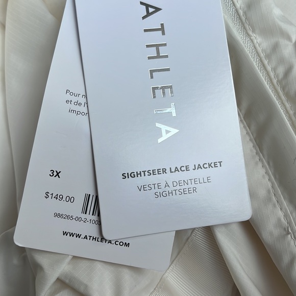Athleta | Jackets & Coats | Nwtathleta Magnolia White Off White ...